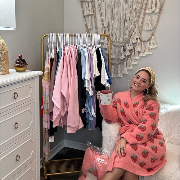 Intimates & Sleepwear | Lux Strawberry Robe | Poshmark